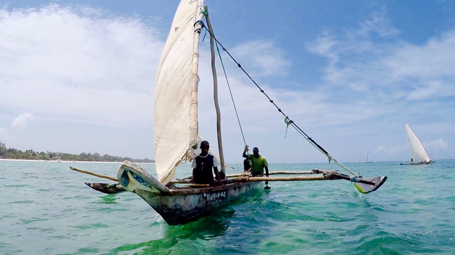 Visit a sandbank in a Ngalawa boat